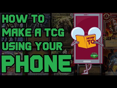 How to create a TCG only using your phone.