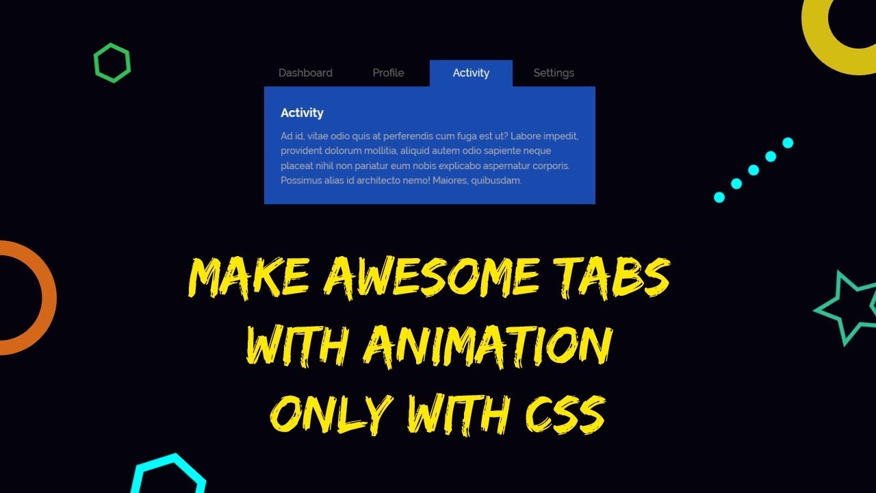 Tabs - CSS only - FlexCode