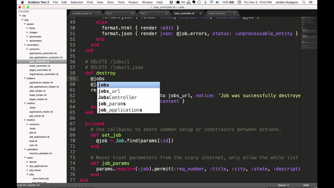 Ruby variable types and variable scope