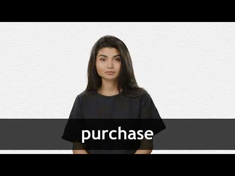 PURCHASE definition and meaning | Collins English Dictionary