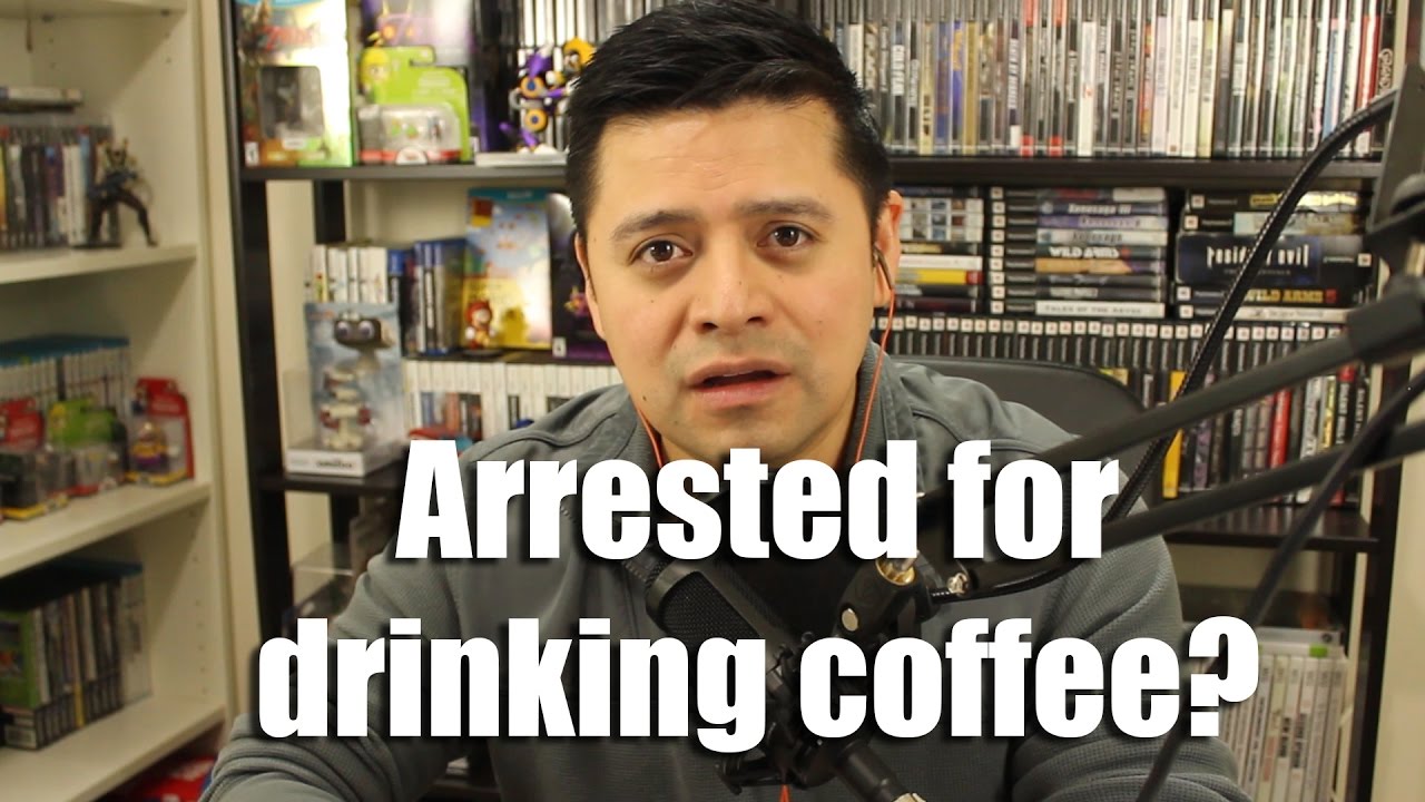 Arrested for drinking coffee