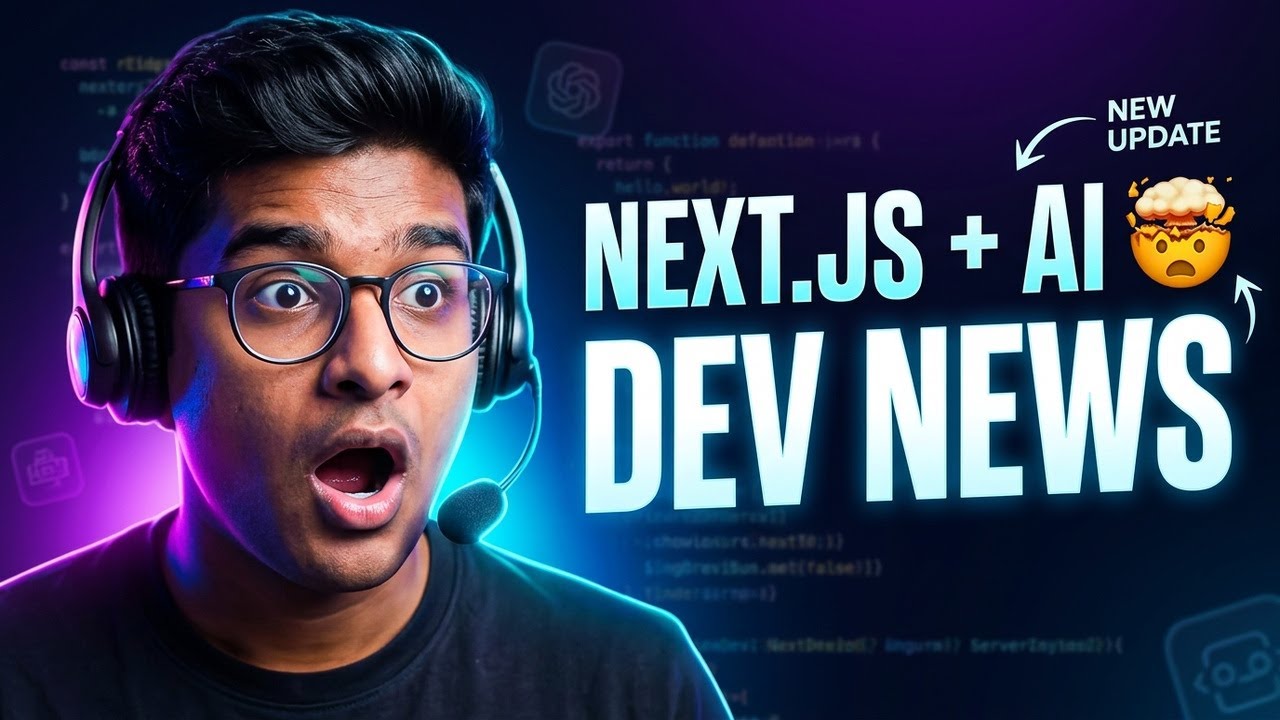 Top 5 Web Dev Updates Today Next.js, AI (2026) | This Next.js Update Changes Everything for Backends