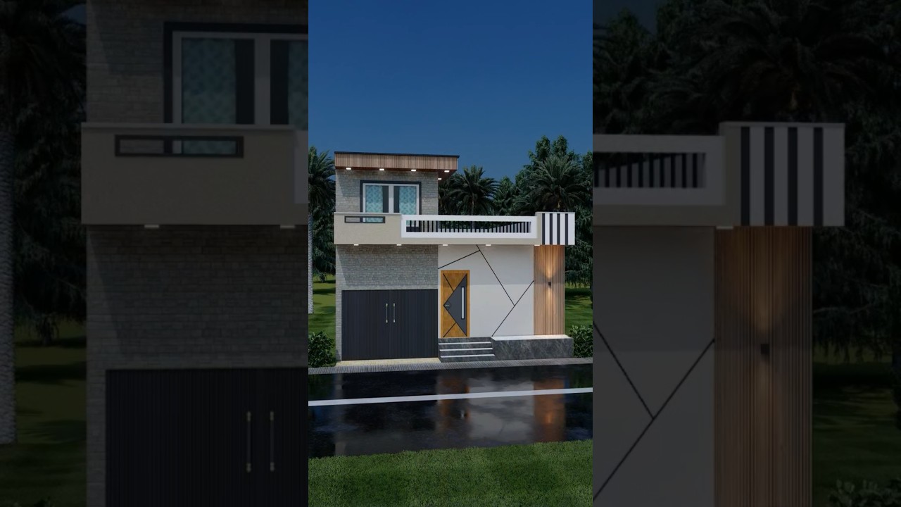 24*40 middle Class Family House Elevation