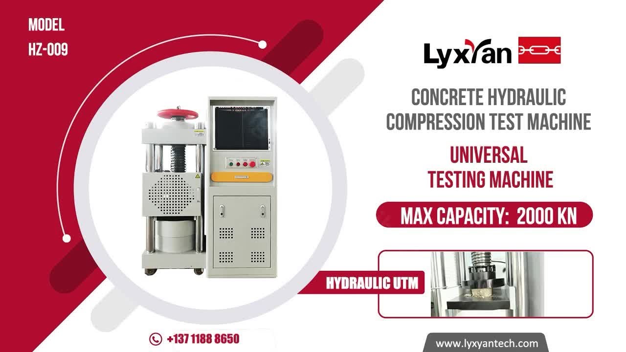 Concrete Hydraulic Compressive Test Machine Factory 2000kn