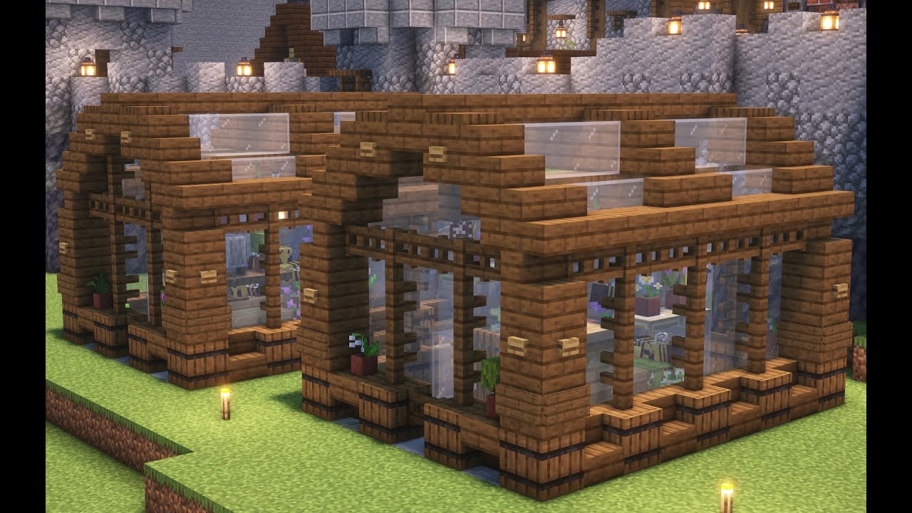 Minecraft | How to Build a Small Cute Greenhouse 1.19 | Tutorial