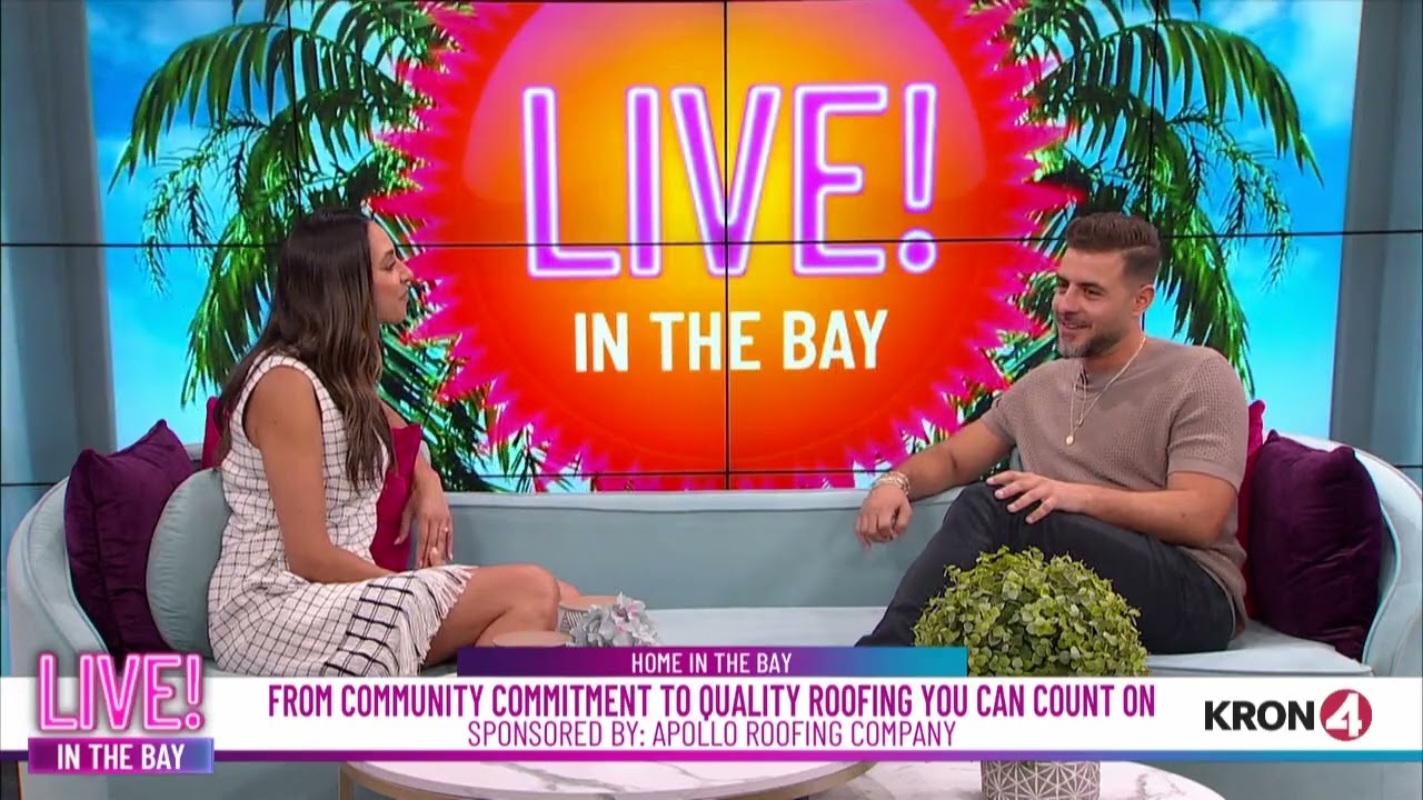 Our very own owner represented Apollo Roofing Company live on KRON 4’s LIVE! In The Bay 🎥✨