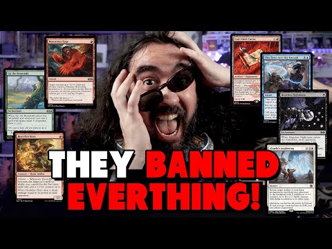 they BANNED HOW MANY CARDS?! BIGGEST BAN IN DECADES | MTG Arena FF