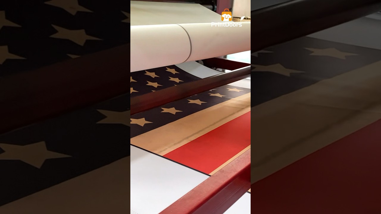 How does sublimation printing work on printed flag