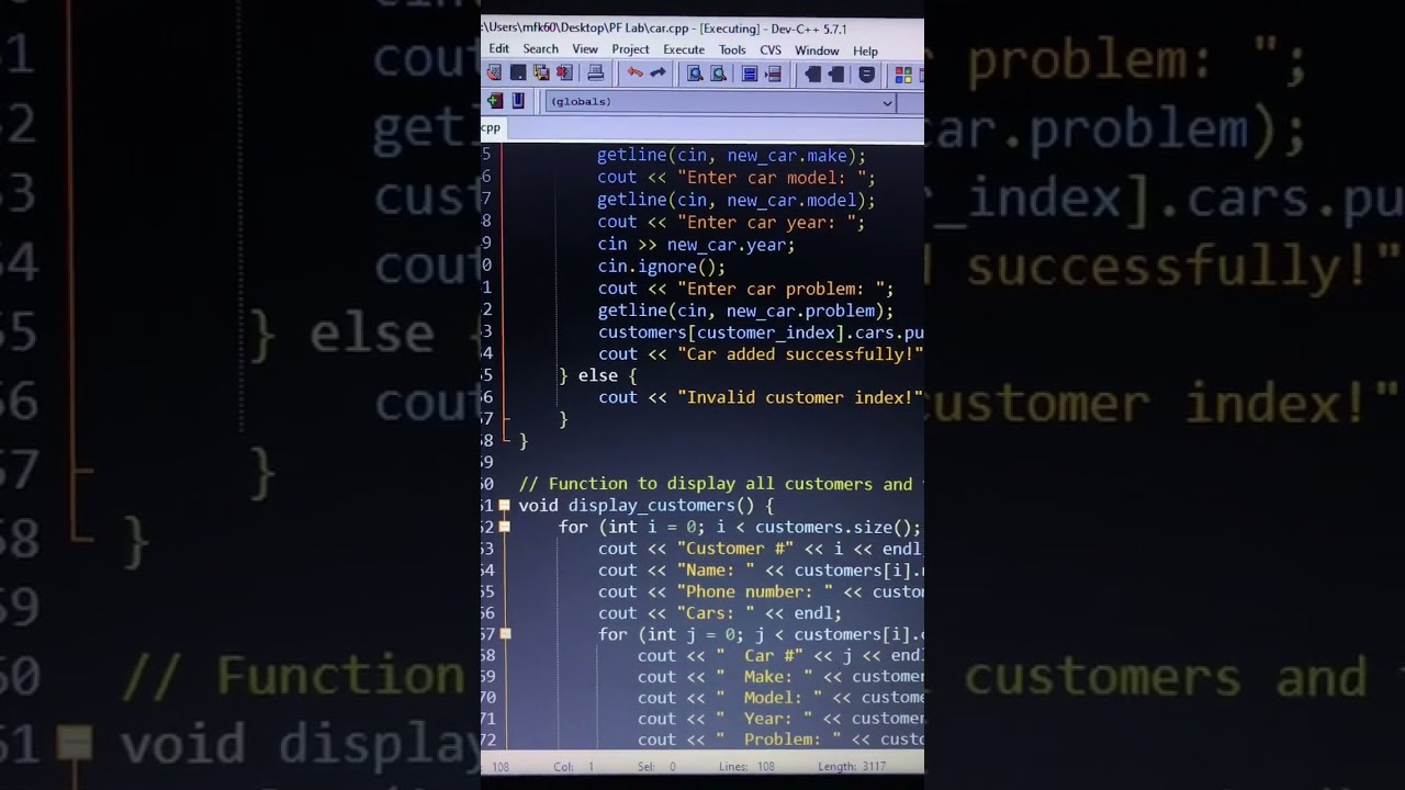 car repair c++#coders #codelife #codemasters #codingninja #coding #codinglife #code #code #coders