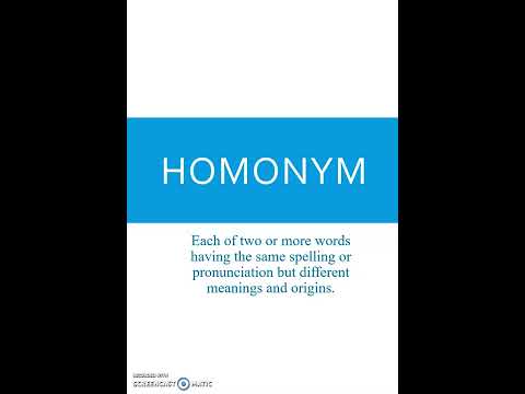 Homonym / Learn English with Keerthy / V12