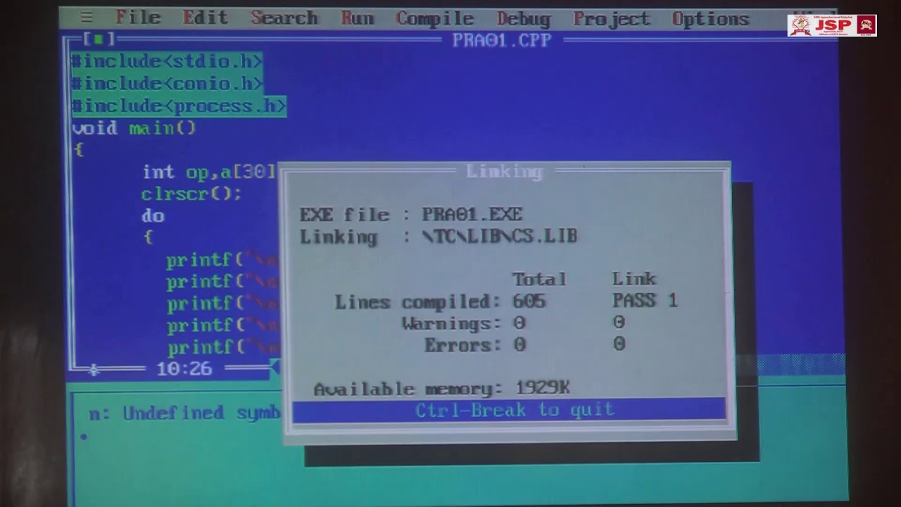 Experiment  01 Program to Perform operations on Array