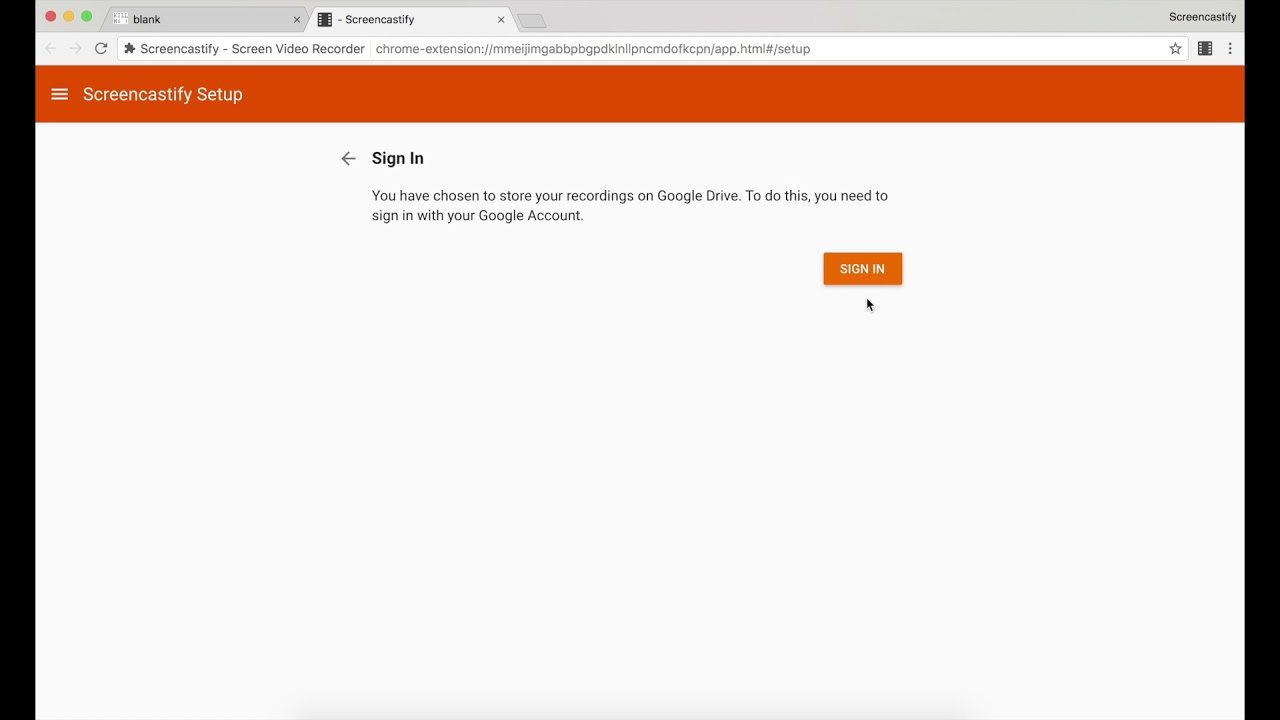 Setting Up Screencastify