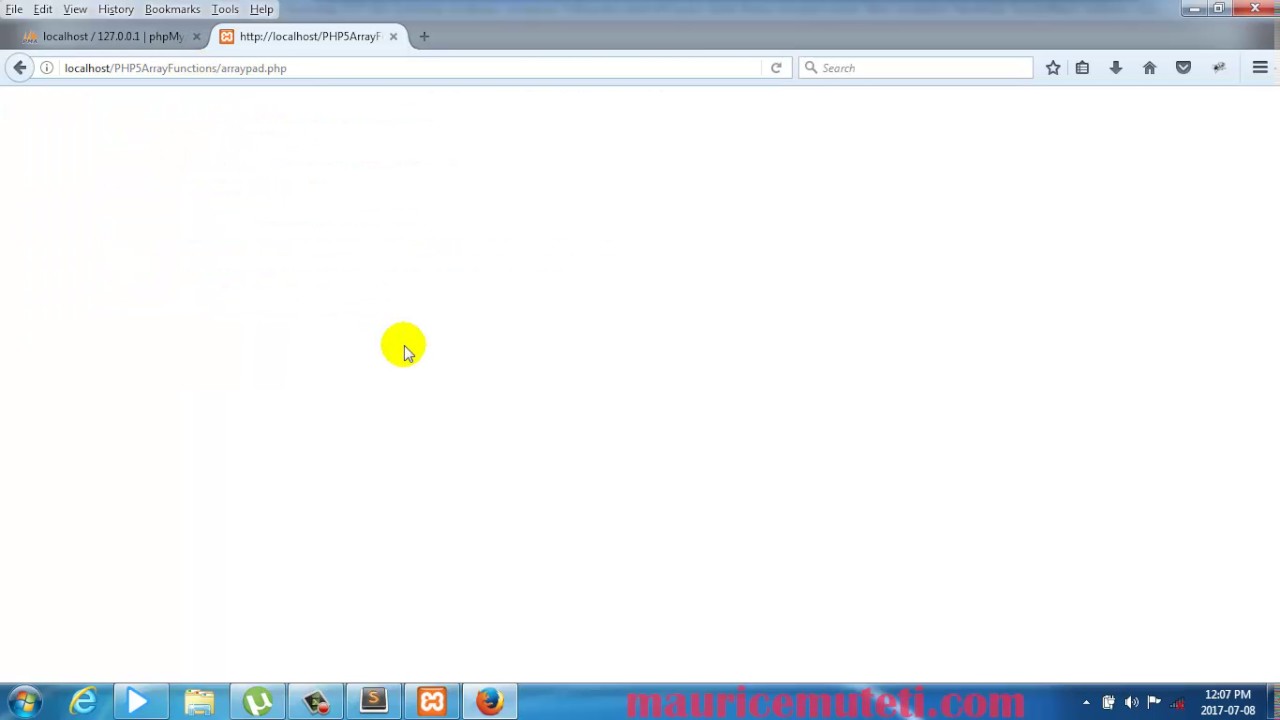 PHP array pad Function