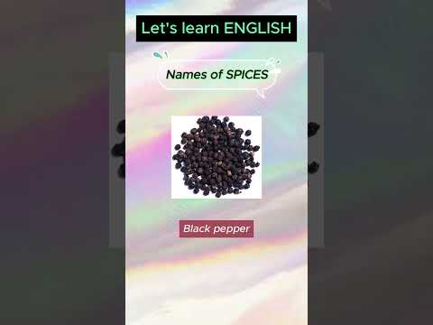 Let's learn ENGLISH : Names of SPICES