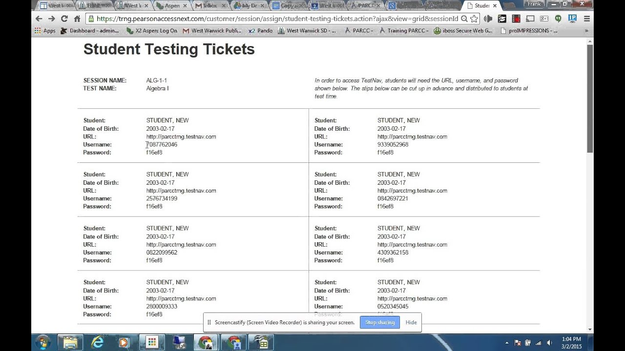 How to Start Test Sessions in Pearsonaccessnext