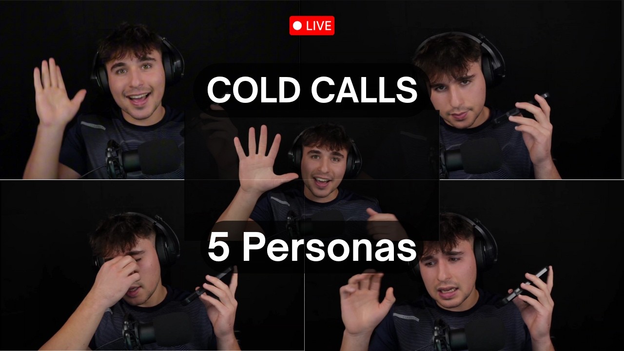 I Tested 5 Cold Calling Personalities to Sell an AI Receptionist | One Worked!