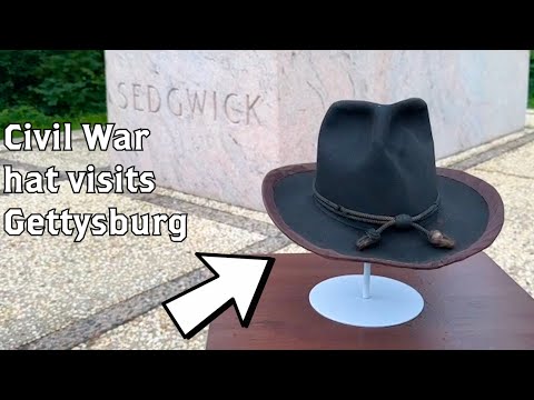 John Sedgwick's Hat Visits his Monument at Gettysburg