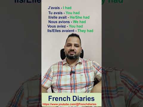 Avoir Imparfait - Shorts || How to conjugate 'Avoir Verb' in Imparfait form || #Frenchdiaries
