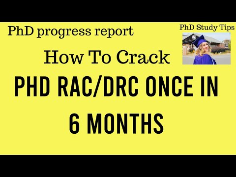 How to write phd progress report and present it