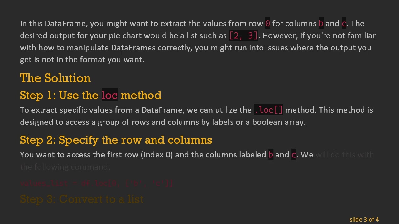 How to Transform DataFrame Values into a List for Plotly Pie Charts