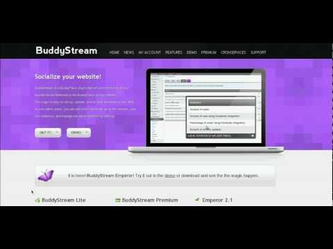 BuddyStream "Emperor" WordPress/BuddyPress Plugin Overview