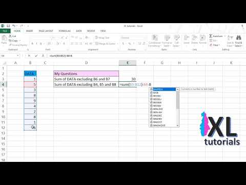 How To Exclude Cells In A Column From Sum In Excel