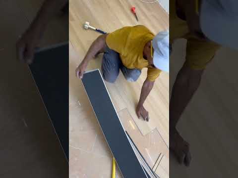 How to Install SPC Flooring Like a Pro | DIY Rigid Core Vinyl Plank #flooring #shorts #diy