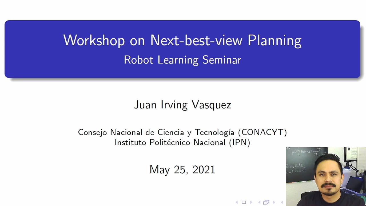 Workshop on next-best-view planning - WNBVP Episode 01