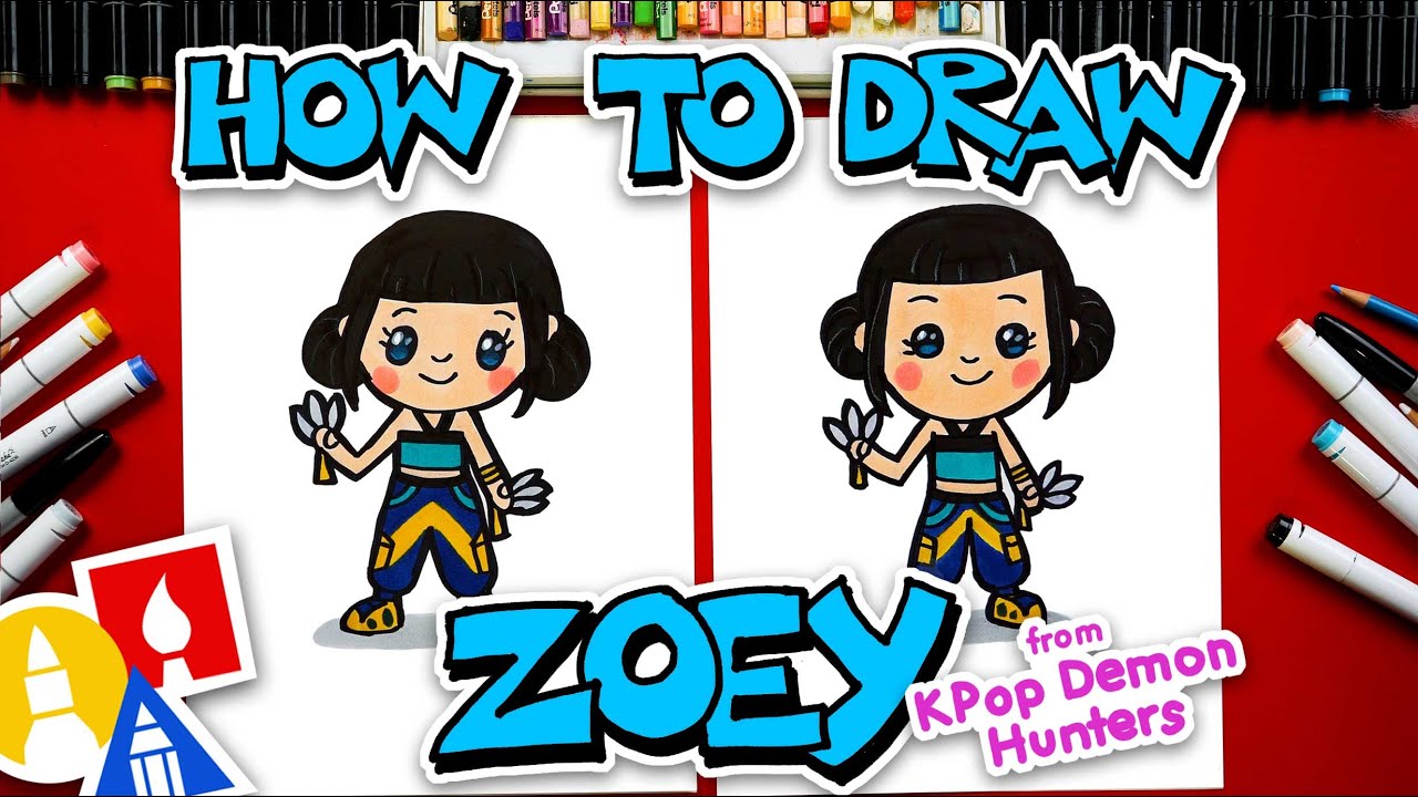 How To Draw Zoey From KPop Demon Hunters