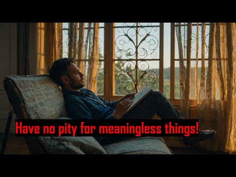 Have no pity for meaningless things!