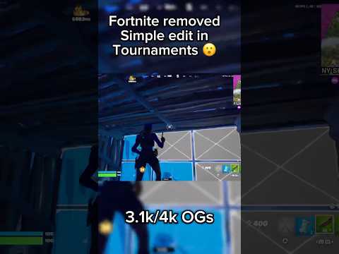 Fortnite removed simple edit in tournaments ??? #fortnite #gaming #subscribe #like