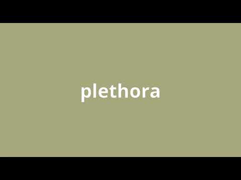 what is the meaning of plethora