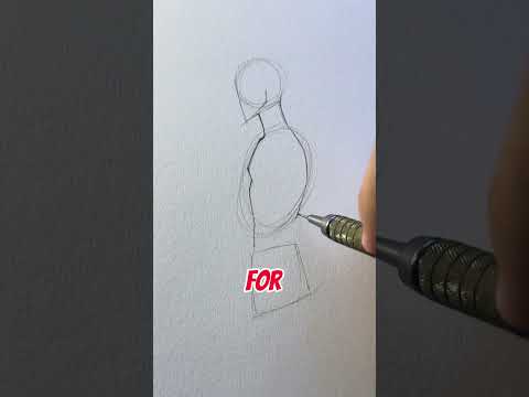 How to draw Body side profile || Jmarron