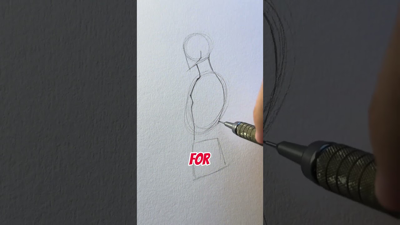 How to draw Body side profile || Jmarron