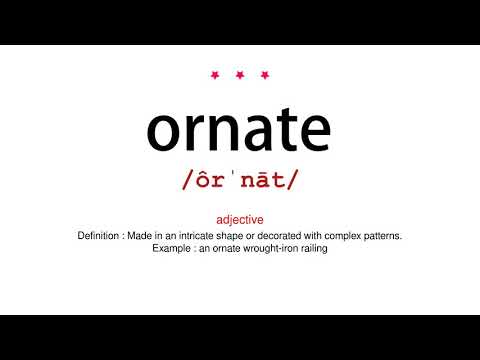How to pronounce ornate - Vocab Today