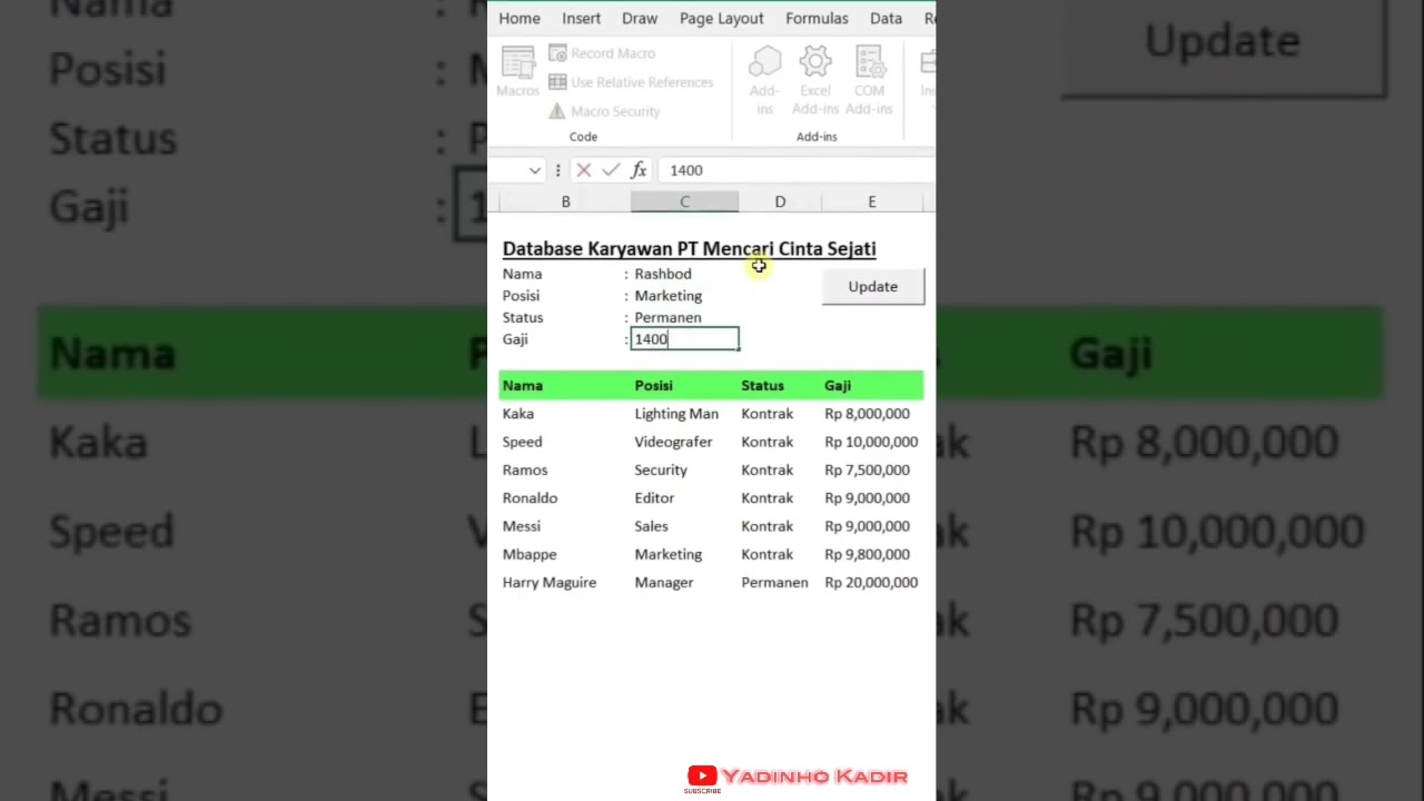 #belajar #macro untuk #input #data #otomatis di #excel part 1