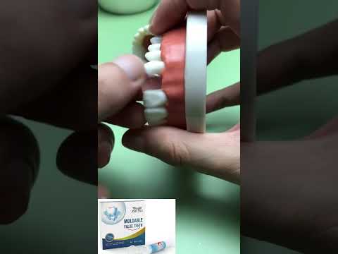 🦷 How to use the moldable plastic false tooth kit, here is the teaching video for you, easy, cheap