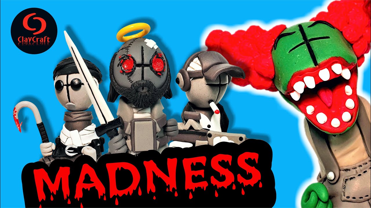 Tricky, Jebus, Deimos, Sanford with clay | Madness Combat | Diorama