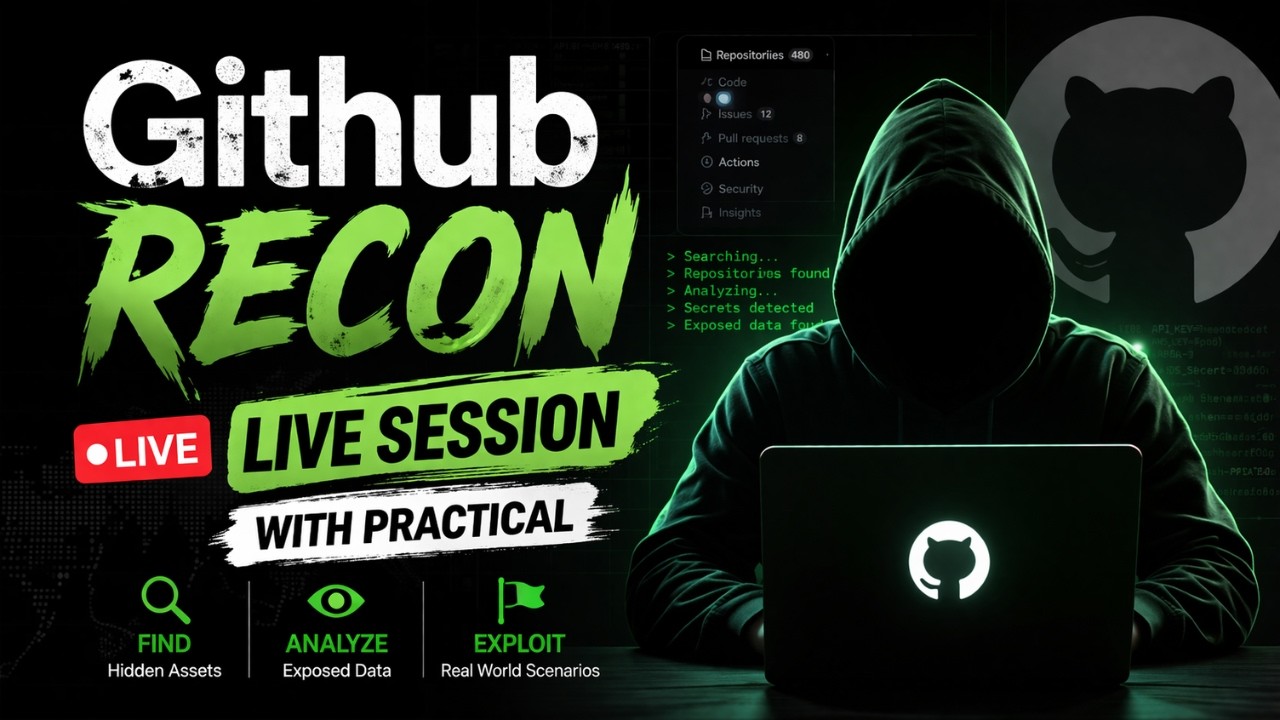 Github RECON Live Session with Practical by FORENSIC ACADEMY #github #forensicacademy