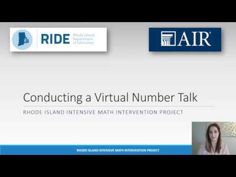 Virtual Number Talks