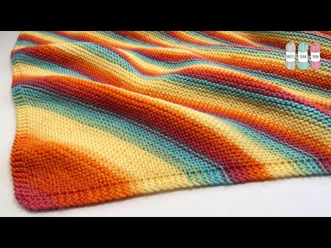 How to Knit a Corner to Corner (C2C) Garter Stitch Blanket | Rectangle or Square