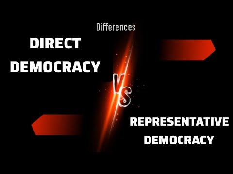 Direct Democracy vs Representative Democracy Difference between #democracy