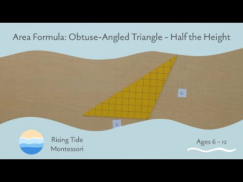 Area Formula: Obtuse-Angled Triangle - Half the Height
