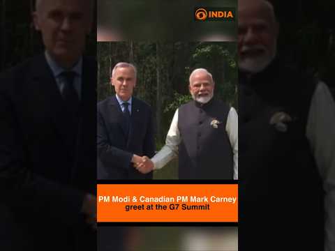 LIVE: PM Modi & Canadian PM Mark Carney greet at the G7 Summit in Kananaskis, Canada