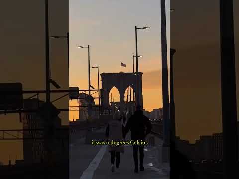 SEEING THE SUNRISE FROM BROOKLYN BRIDGE - Must do in NYC (photo inspo, pose ideas, aesthetic)