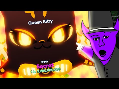 I HATCHED A SHINY QUEEN KITTY (1/3.2B) In Bubble Gum Simulator INFINITY!!!