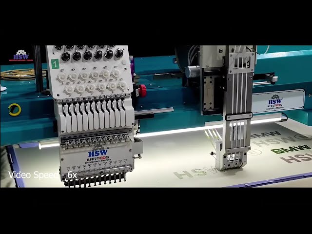 Computerized Embroidery Machine - HSW Model 2048-5G Single Head 12 ...