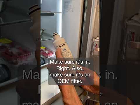 Quick fix for no water or ice in Bosch Refrigerator #shorts