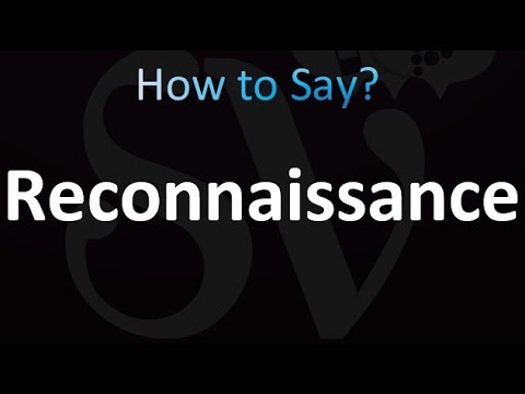 How to Pronounce reconnaissance