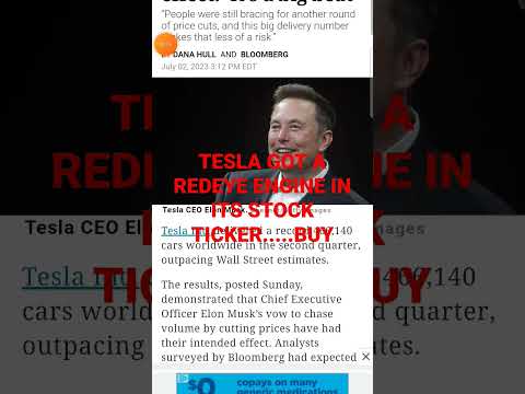 TESLA GOT A REDYE IN ITS STOCK SYMBOL...BUY
